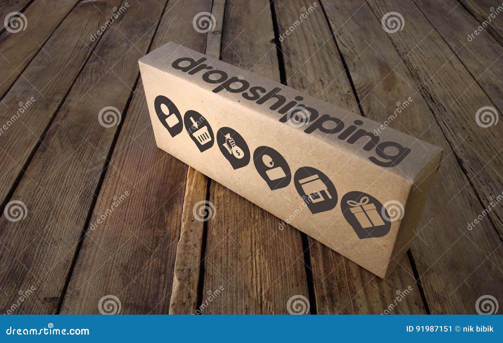 How Dropshipping Works . stock image. Image of prestashop - 91987151