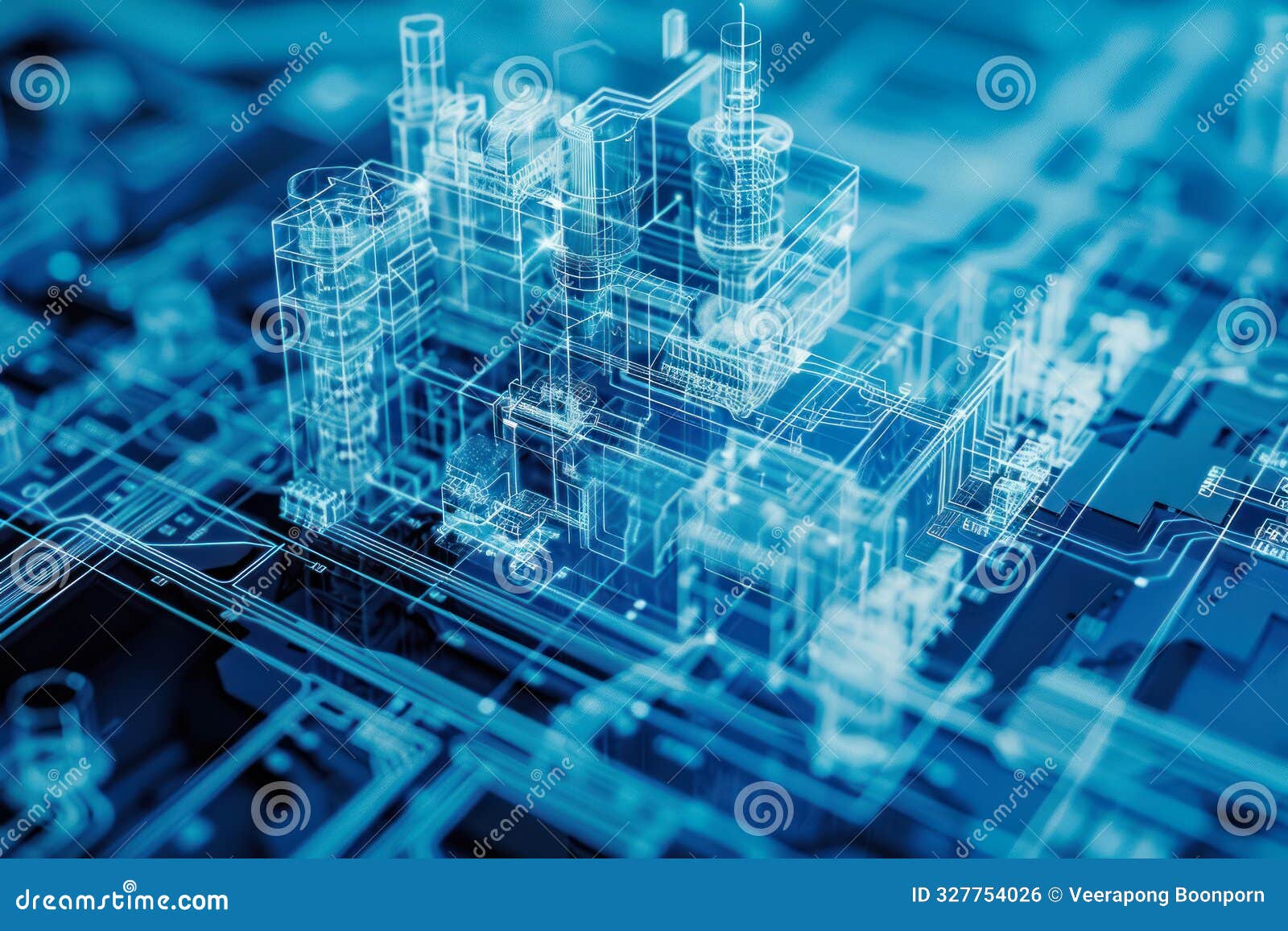 How Engineering Shapes Our Digital World Stock Illustration ...