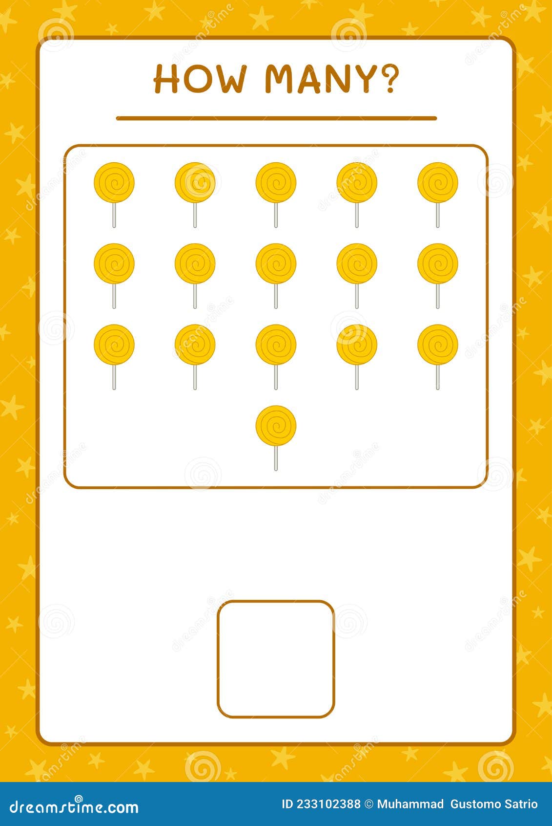 How Many Lollipop, Game for Children. Vector Illustration Stock Vector ...