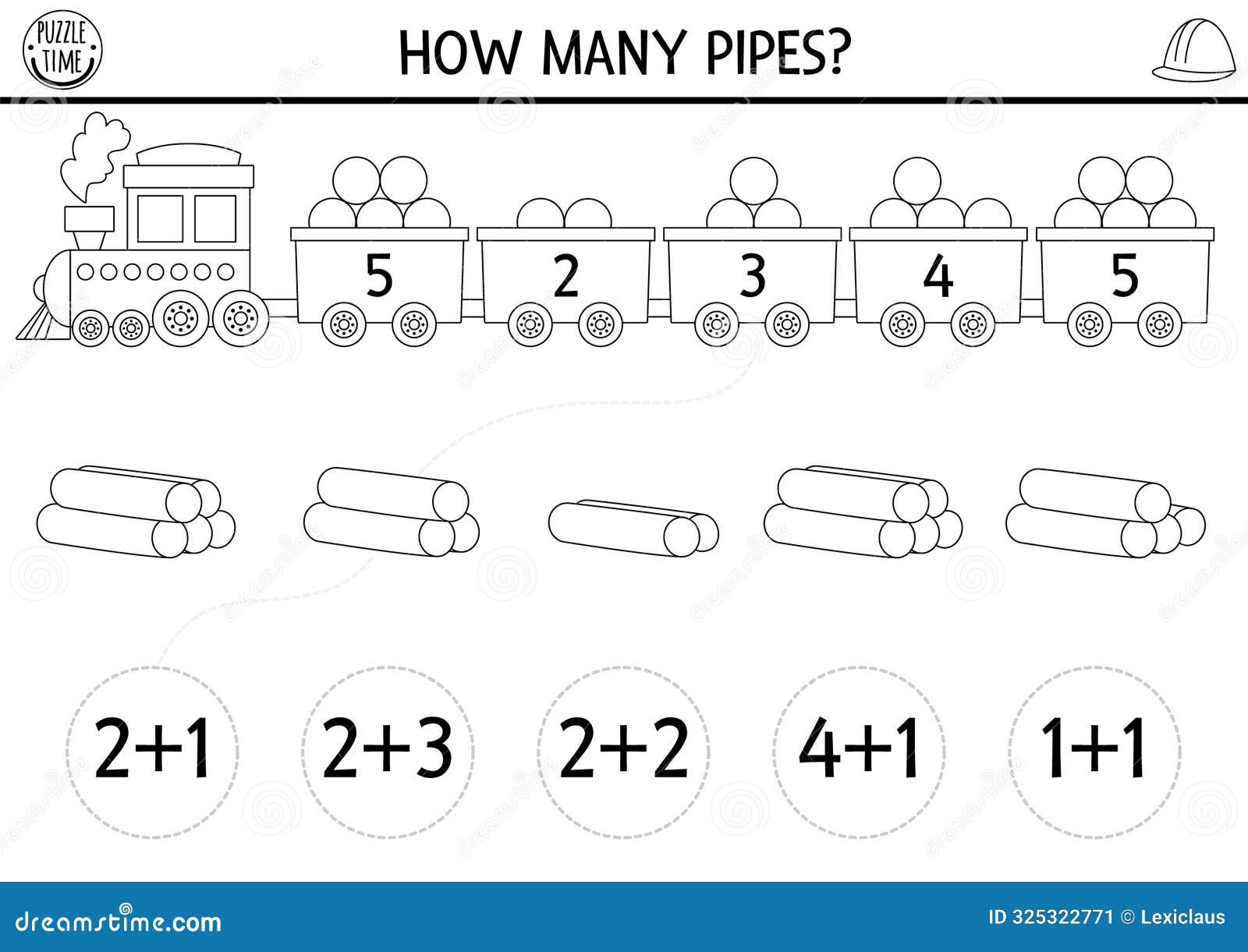 Math Addition Game. Puzzle For Kids. Maze. Coloring Page Outline Of ...