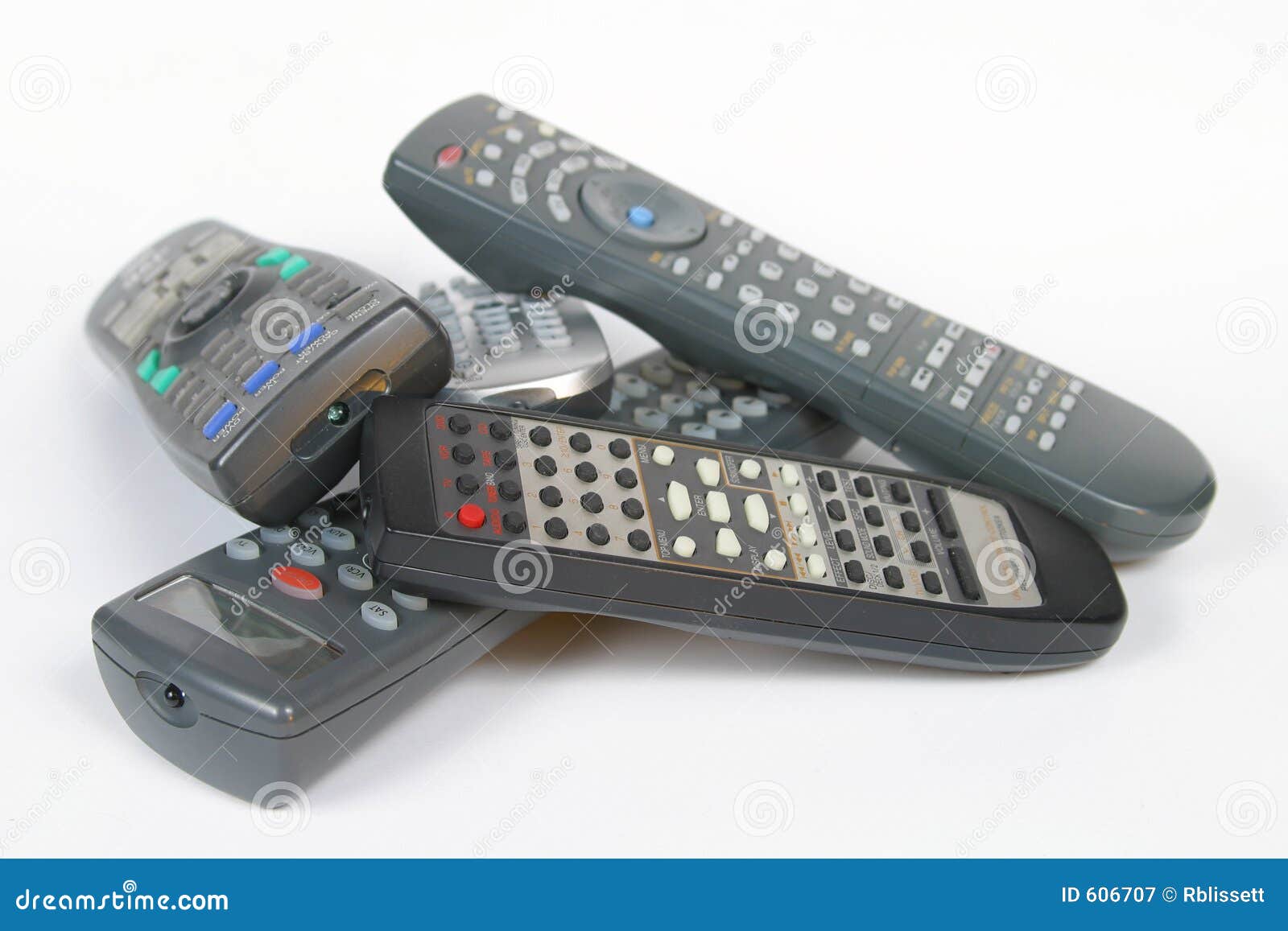 How Many Remotes!? stock image. Image of controller, media - 606707