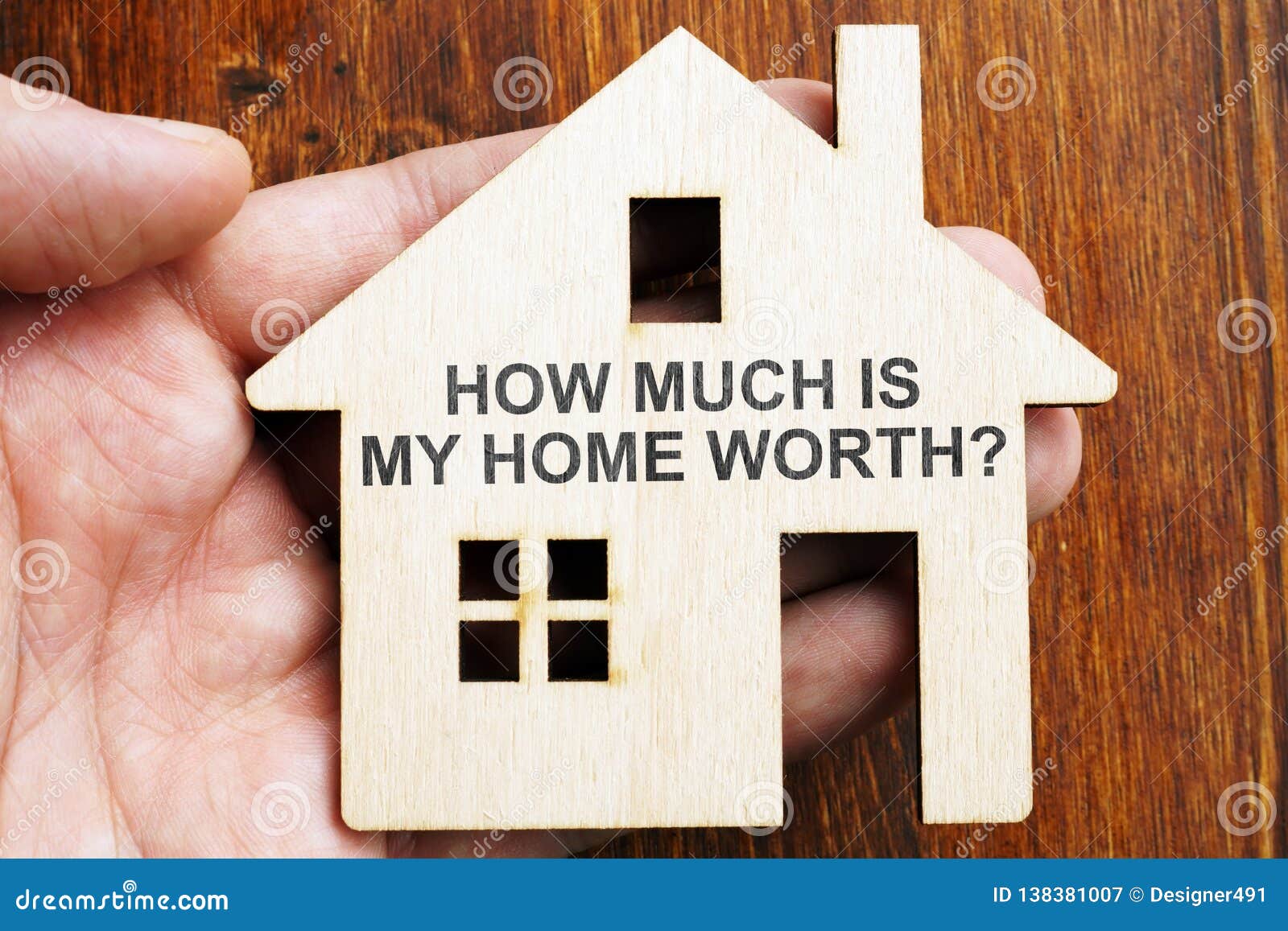 How Much is My Home Worth? Sign on the Model of House Stock Image ... How Much is My Home Worth? Sign on the Model of House Stock Image ...