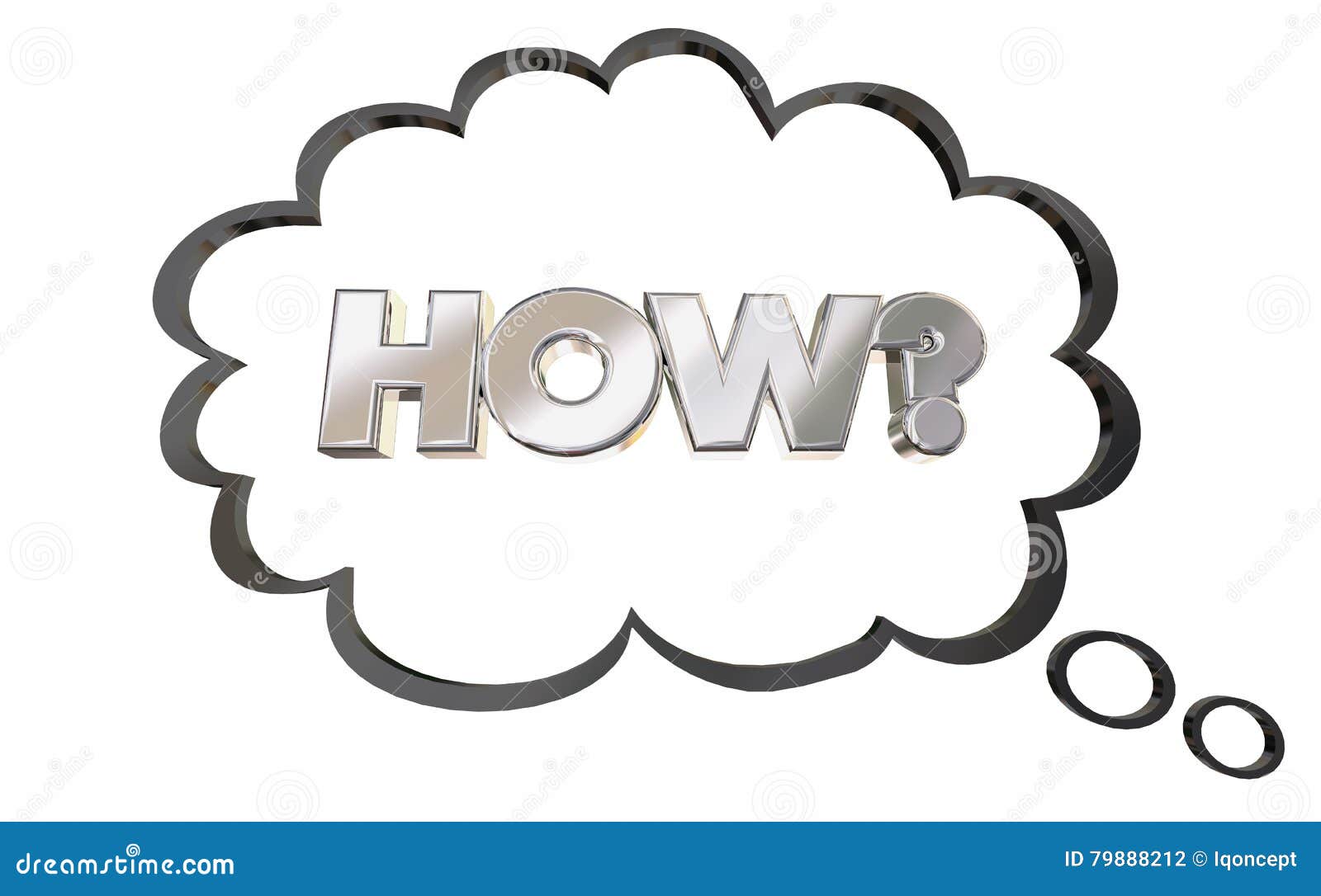 How Question Thought Bubble Thinking Answer Stock Illustration ...