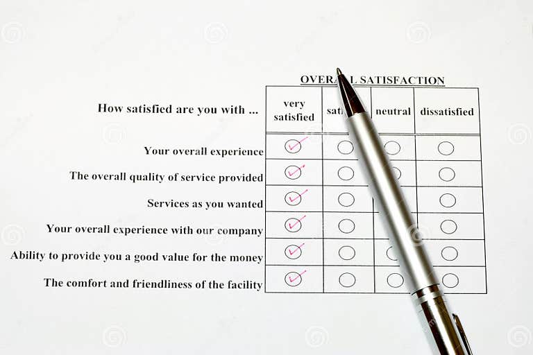 How Satisfied are You Survey Stock Image - Image of interview, provide ...
