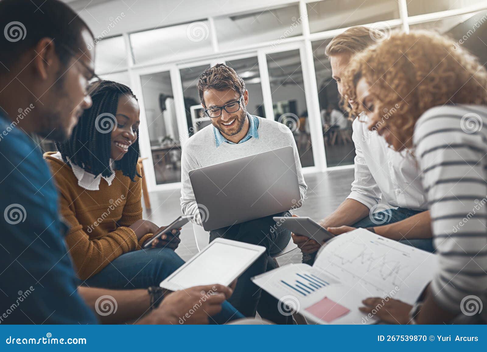 This is How we Tackle Our Problems. Colleagues Having a Meeting in the ...