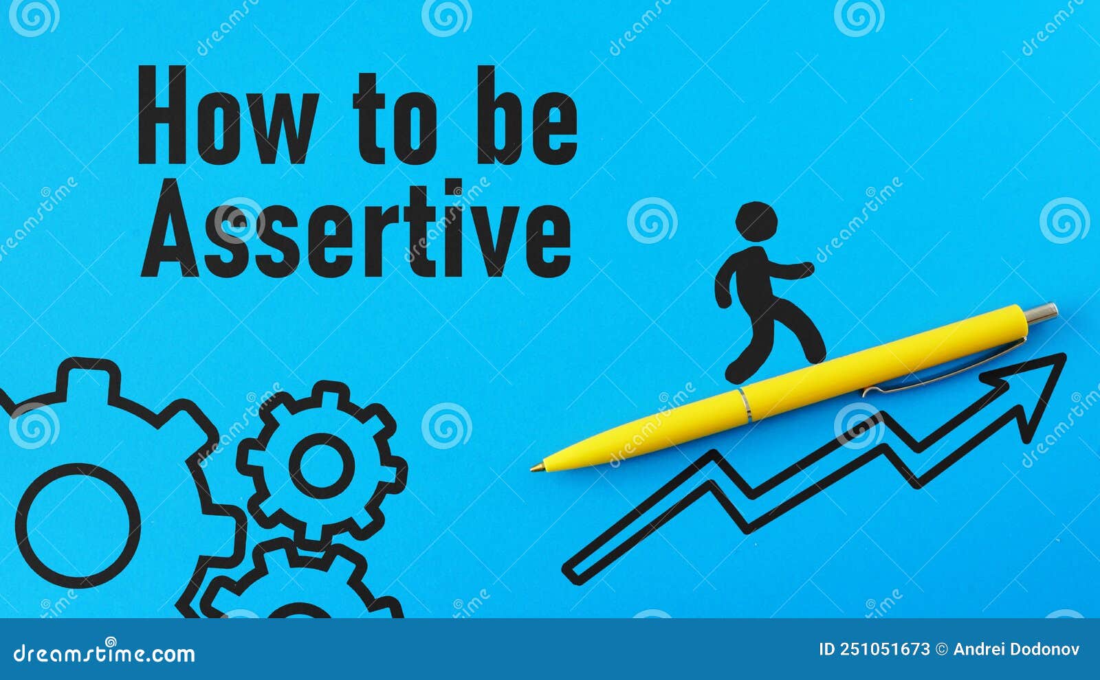 How To Be Assertive is Shown Using the Text Stock Image - Image of ...