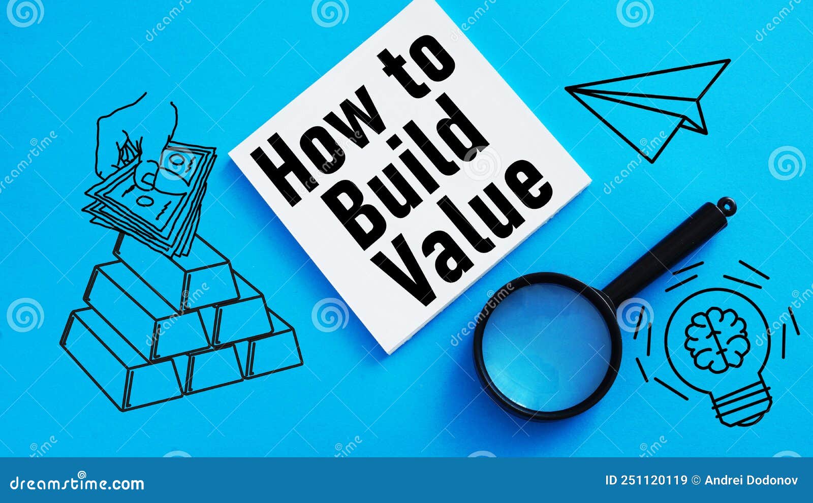 How To Build Value is Shown Using the Text Stock Image - Image of ...