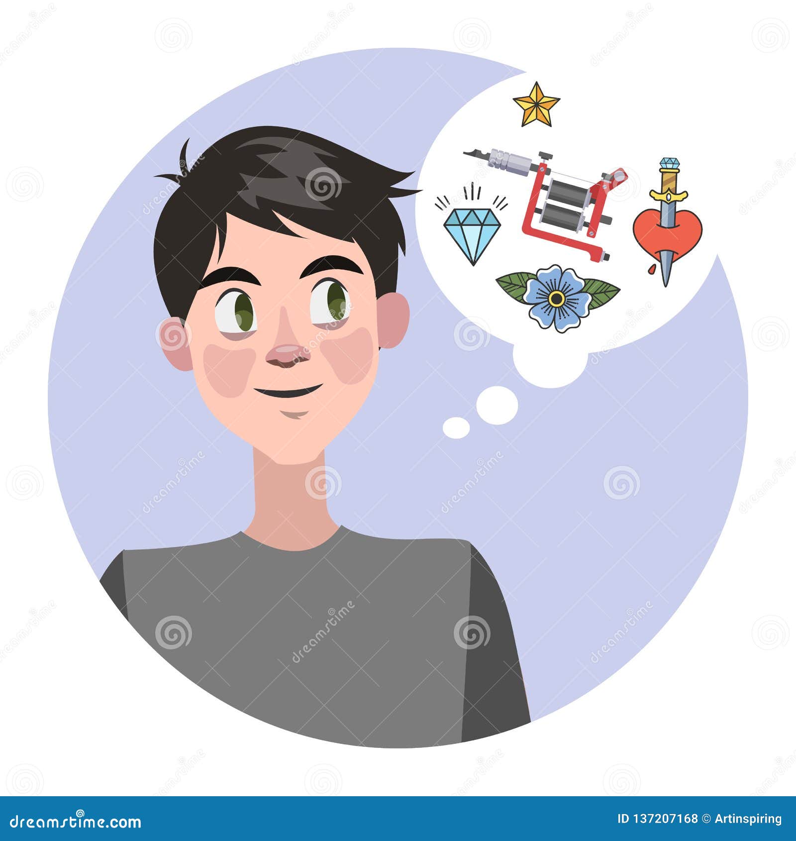 How To Choose Tattoo Instruction. Making Difficult Choice Stock Vector ... How To Choose Tattoo Instruction. Making Difficult Choice Stock Vector ...