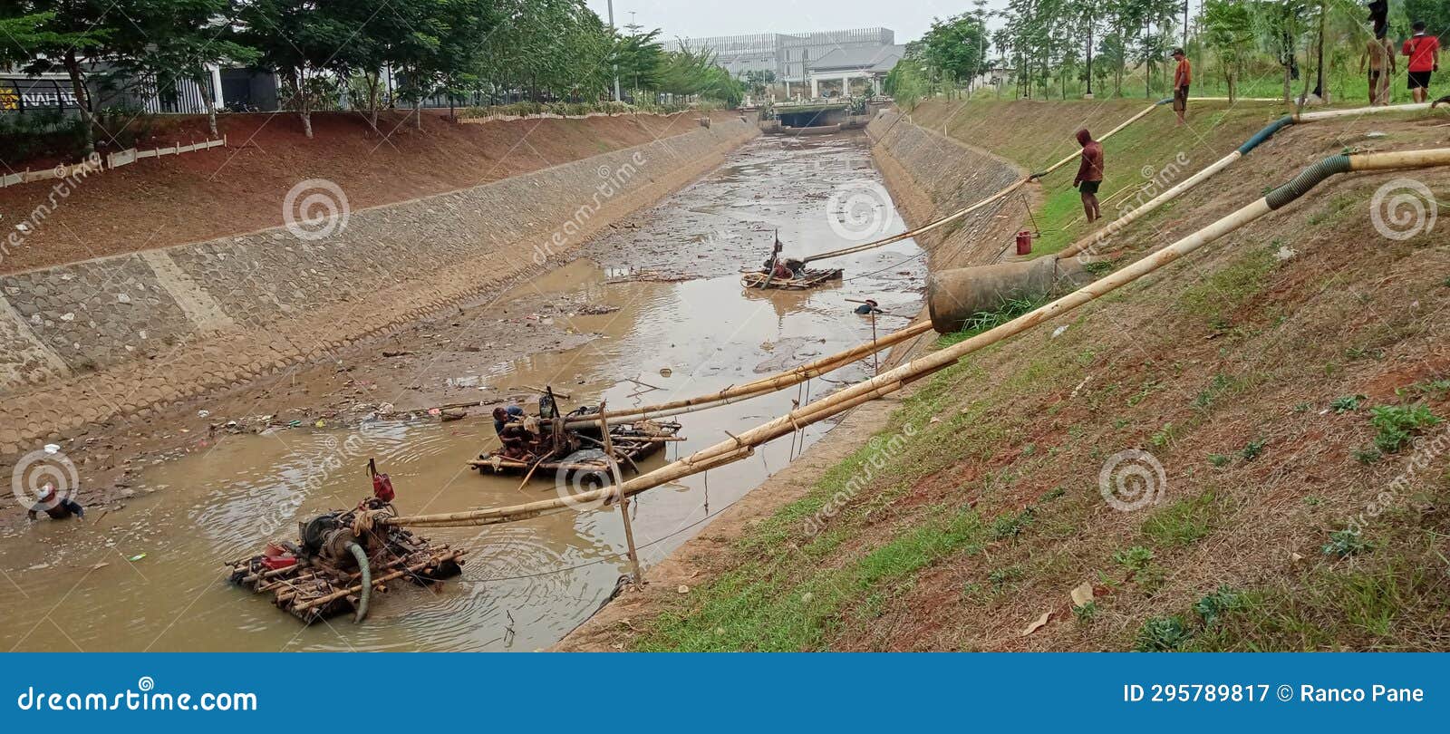 How To Clean Mud and Rubbish from Rivers, Indonesia Editorial ...