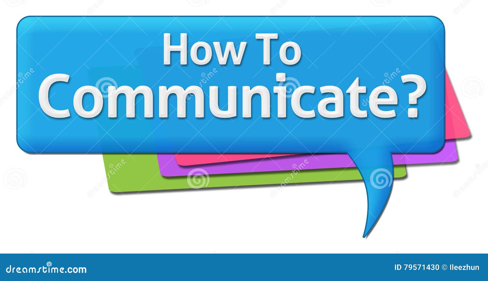 How To Communicate Colorful Comment Symbol Stock Illustration ...