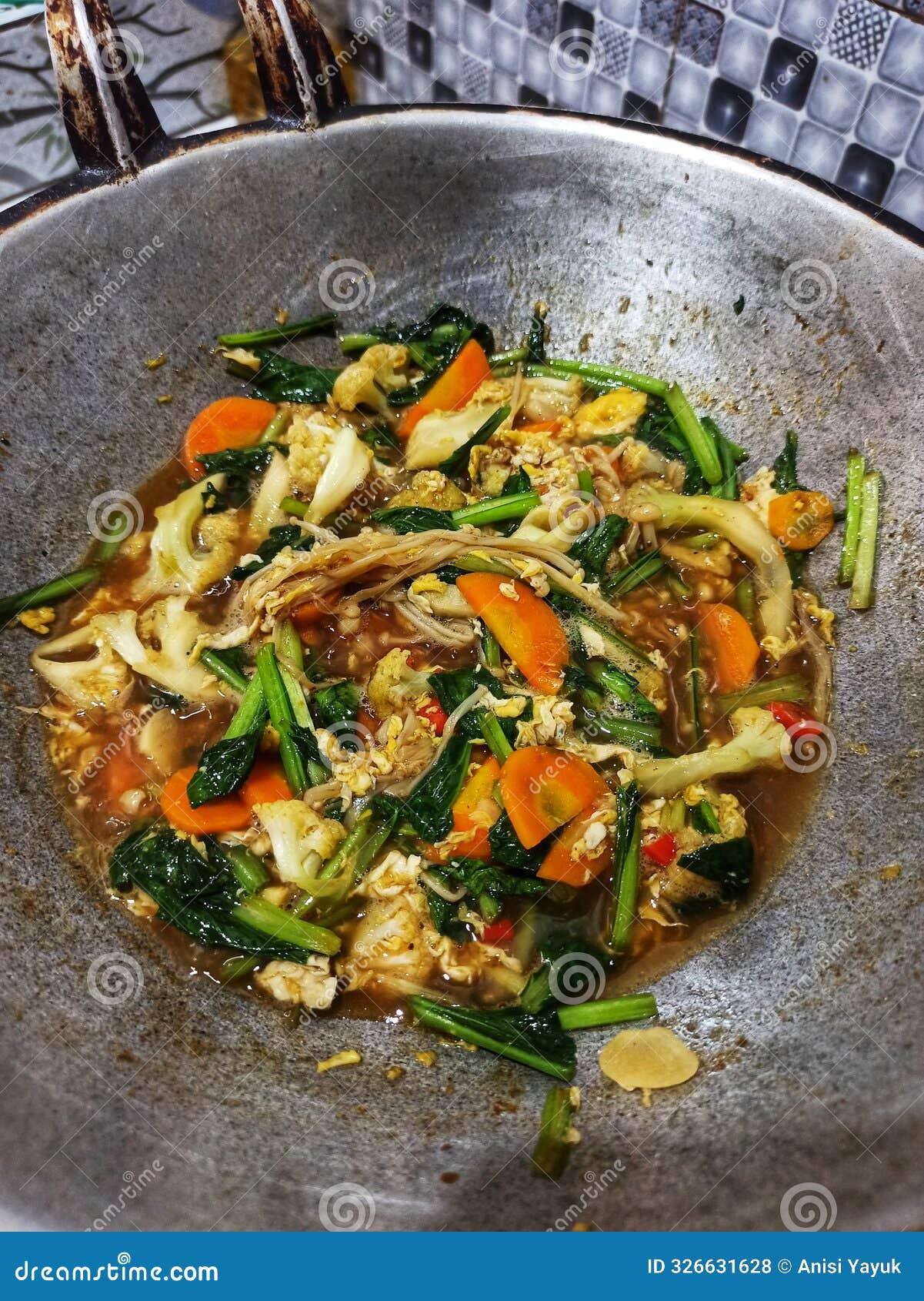 Capcay. stock photo. Image of fish, dish, breakfast - 326631628