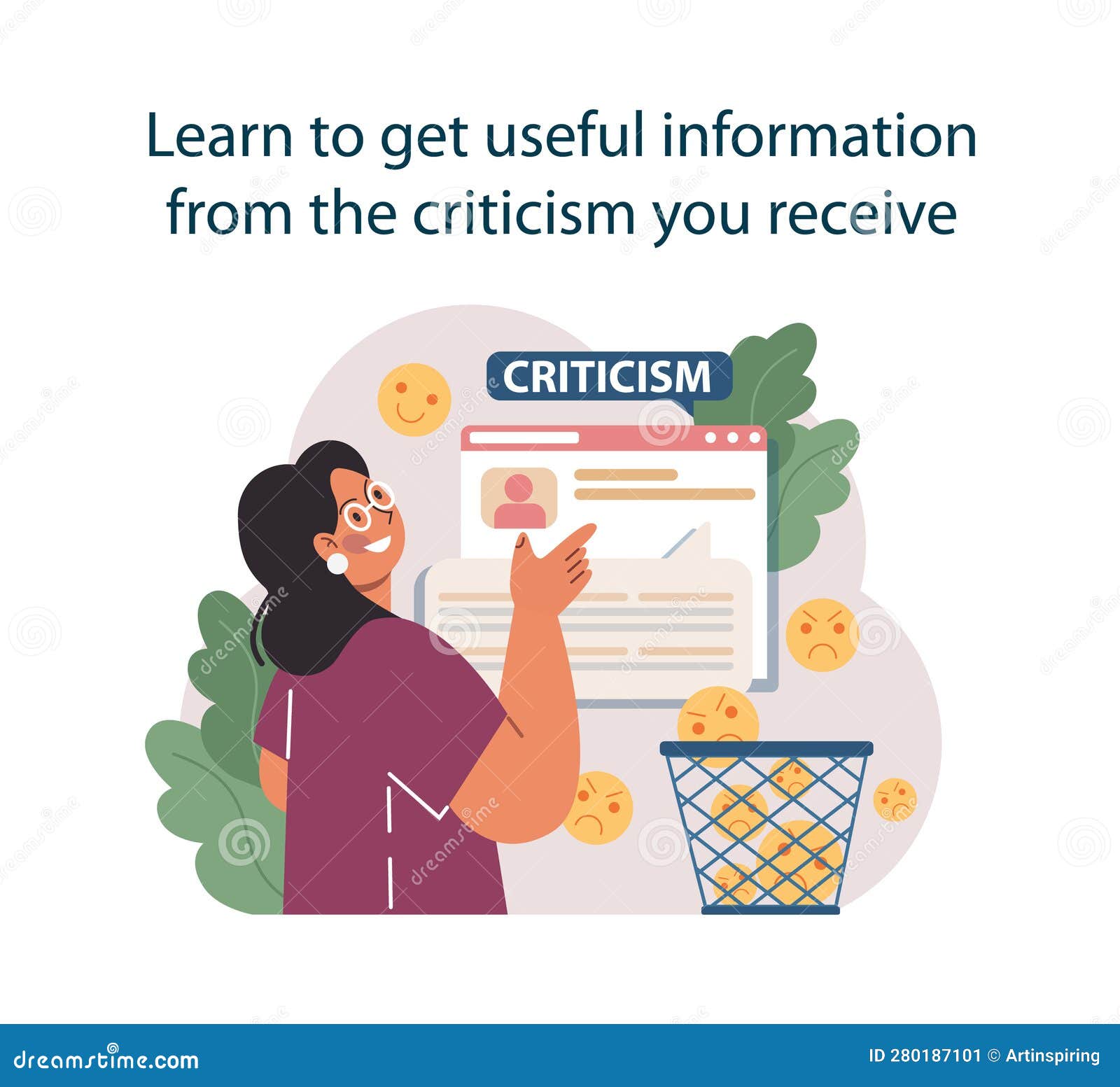 How To Deal With Judgement At Work. Employee Dealing With Pressure ...