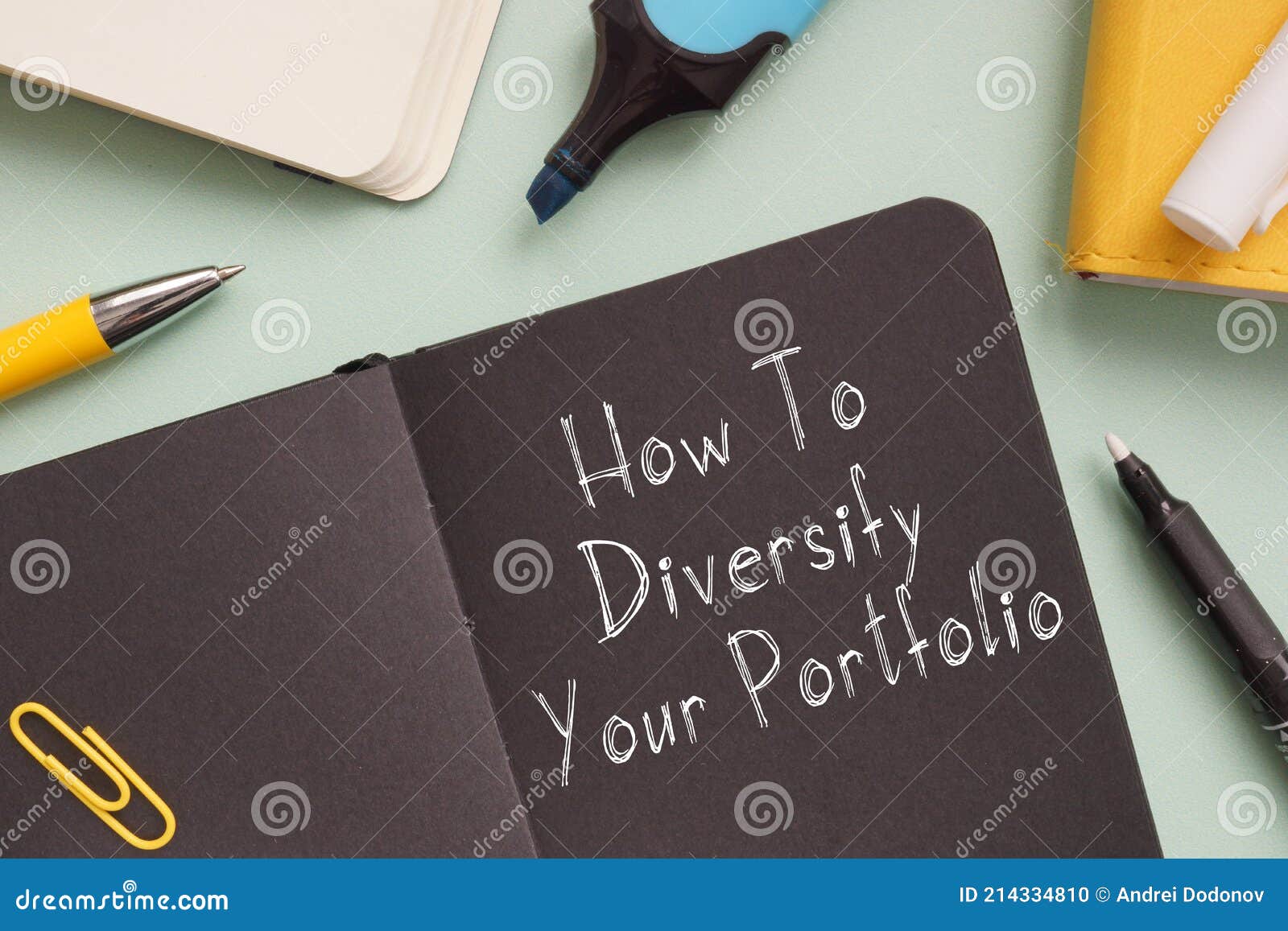 How To Diversify Your Portfolio is Shown on the Photo Using the Text ...