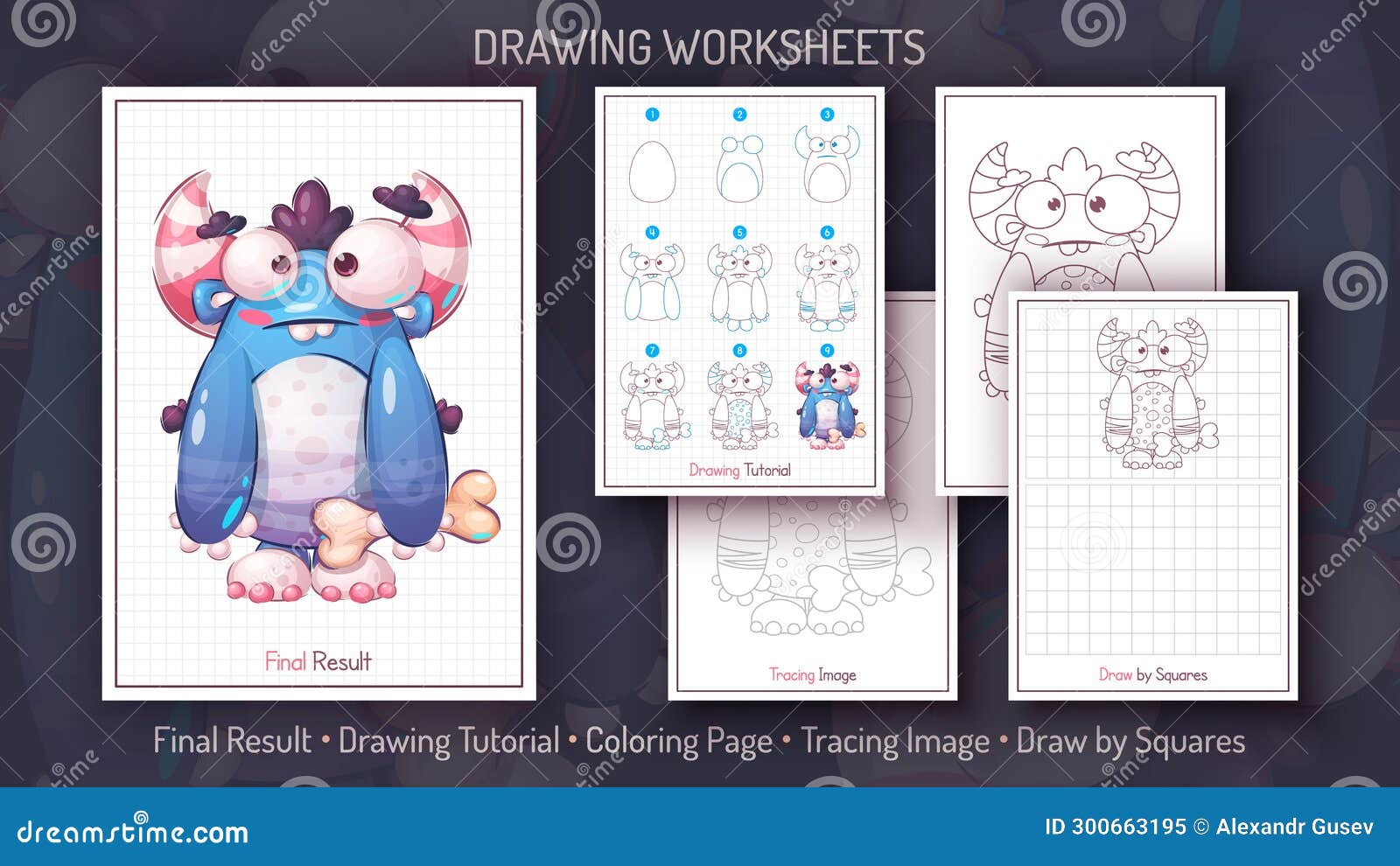 How To Draw A Bull. Step By Step Drawing Tutorial. Draw Guide. Simple ...