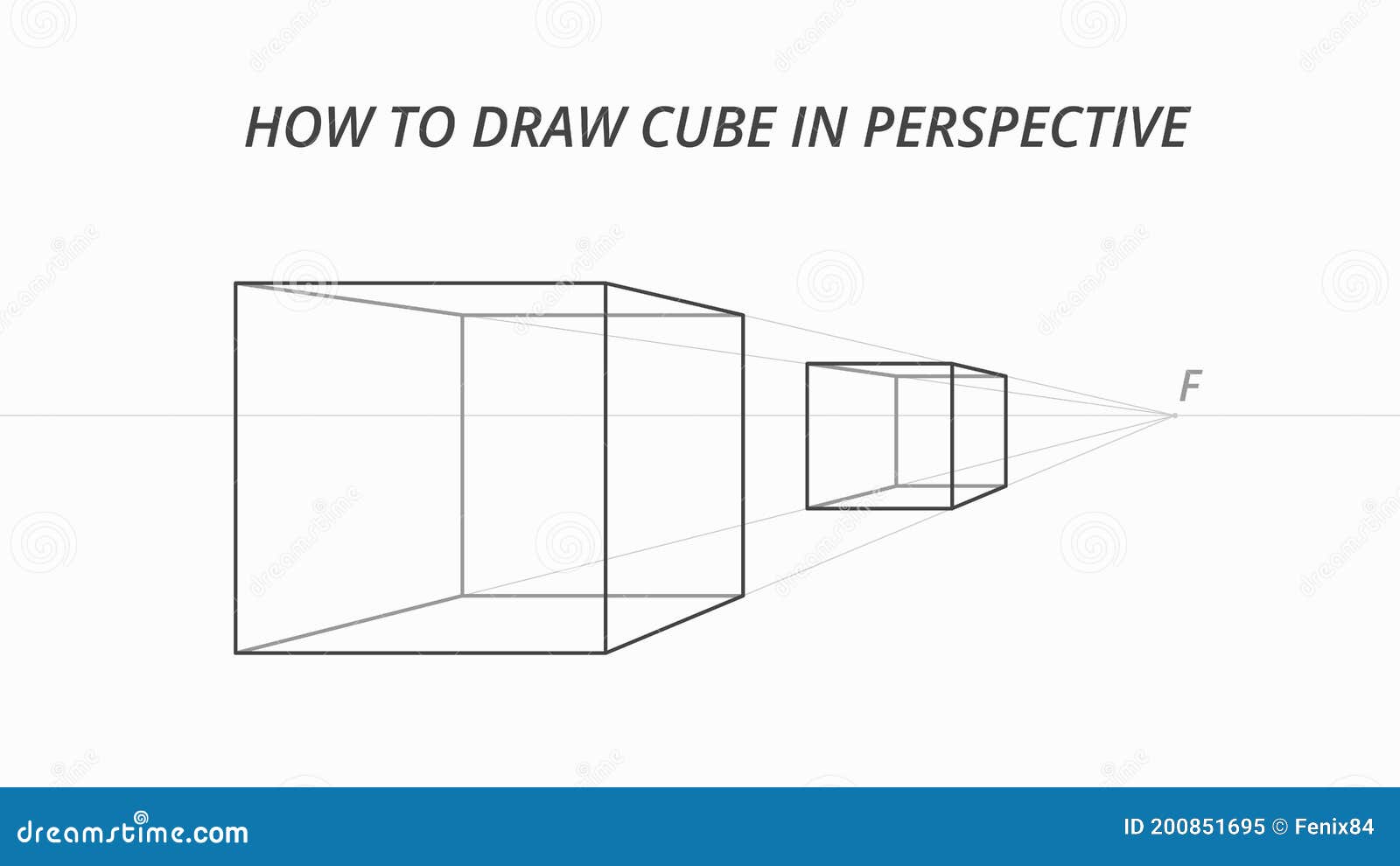 How To Draw Cube In Perspective. 3D Cube Drawing Process Cartoon Vector ... How To Draw Cube In Perspective. 3D Cube Drawing Process Cartoon Vector ...