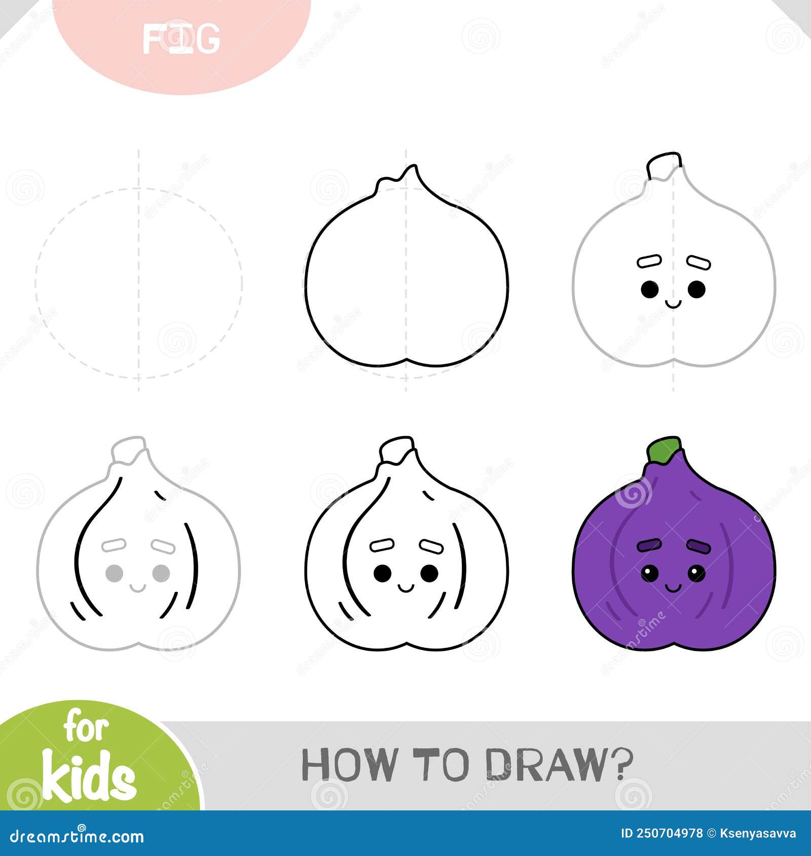 Draw Tutorial. Step By Step. Vector Illustration | CartoonDealer.com ...