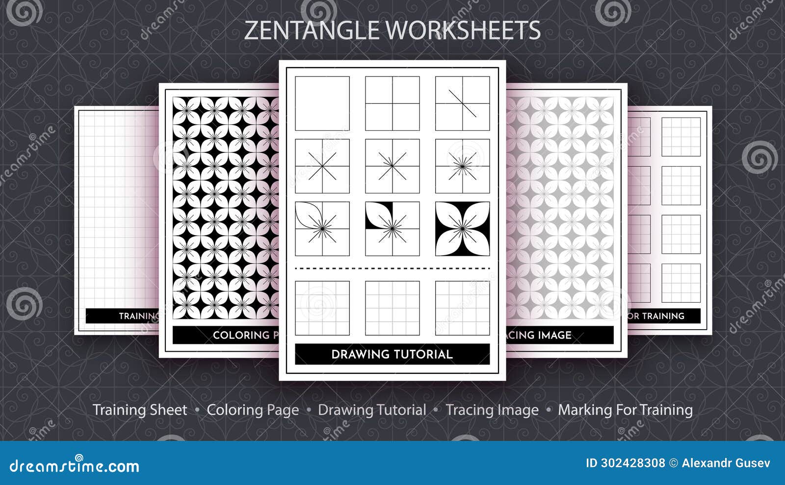 How To Draw A Zentangle. Step By Step Drawing Tutorial. Draw Guide ...