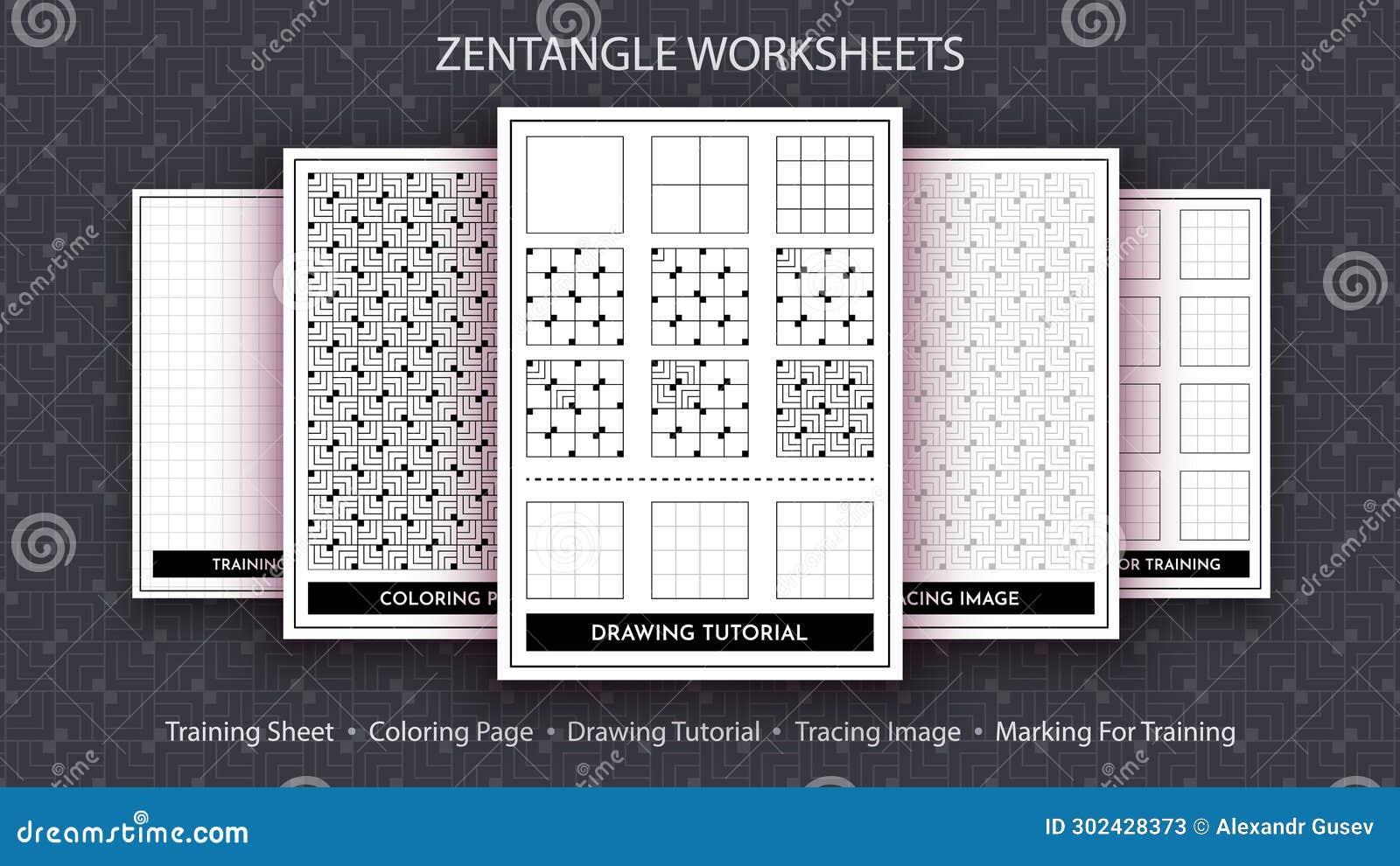 How To Draw A Zentangle. Step By Step Drawing Tutorial. Draw Guide ...