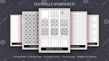 How To Draw a Zentangle. Step by Step Drawing Tutorial. Draw Guide ...