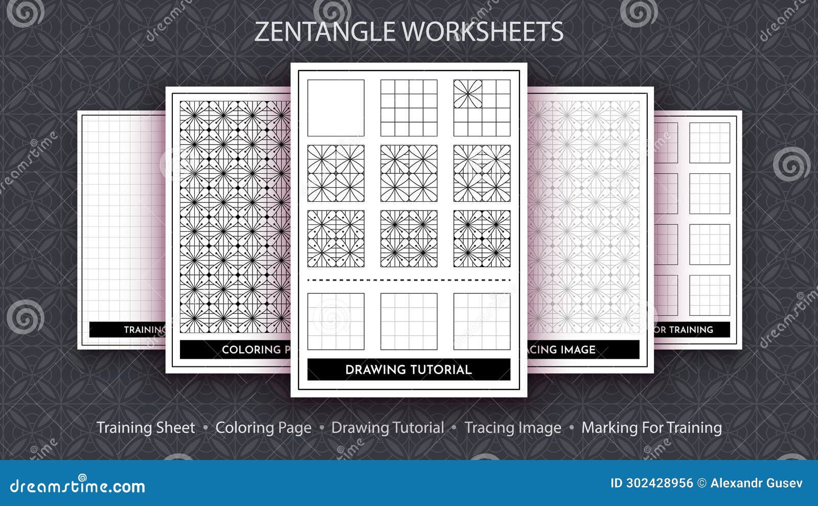 How To Draw A Zentangle. Step By Step Drawing Tutorial. Draw Guide ...