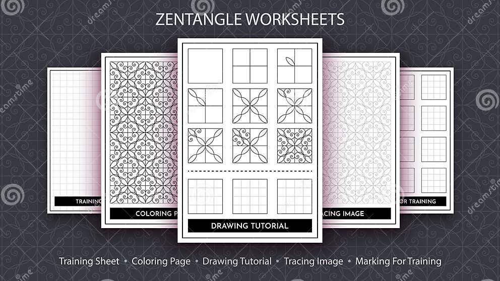 How To Draw a Zentangle. Step by Step Drawing Tutorial. Draw Guide ...
