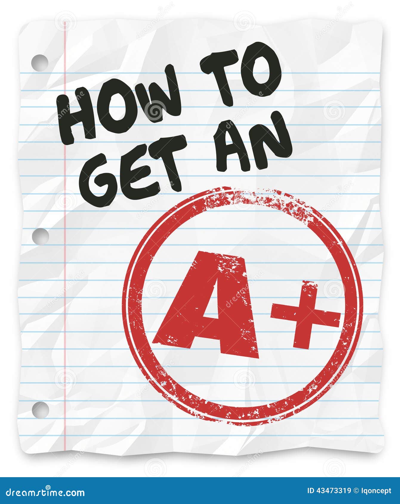 How To Get an a Plus Grade Score School Paper Report Stock Illustration ... How To Get an a Plus Grade Score School Paper Report Stock Illustration ...