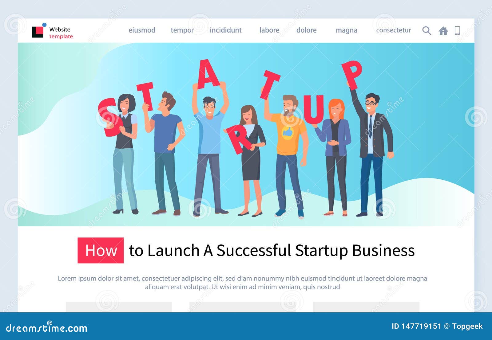 How To Launch Successful Business Website Info Stock Vector ... How To Launch Successful Business Website Info Stock Vector ...