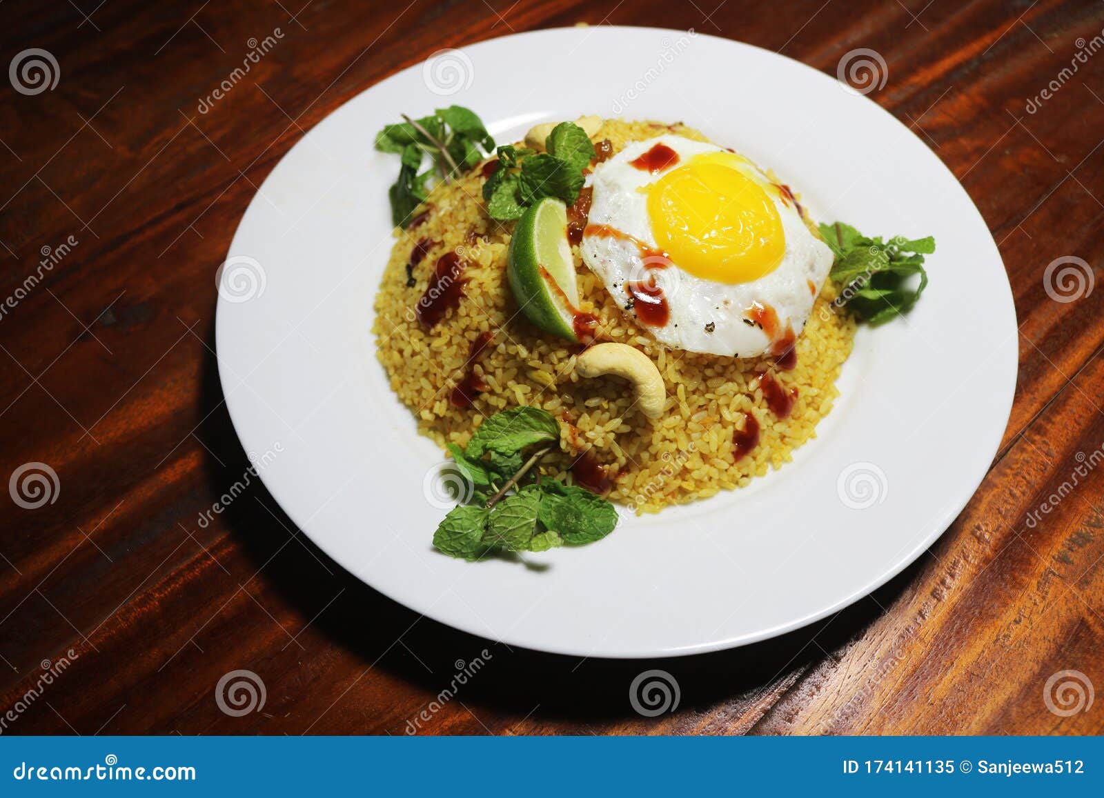 How To Made Rice Food with Decoration Stock Image - Image of dish ...