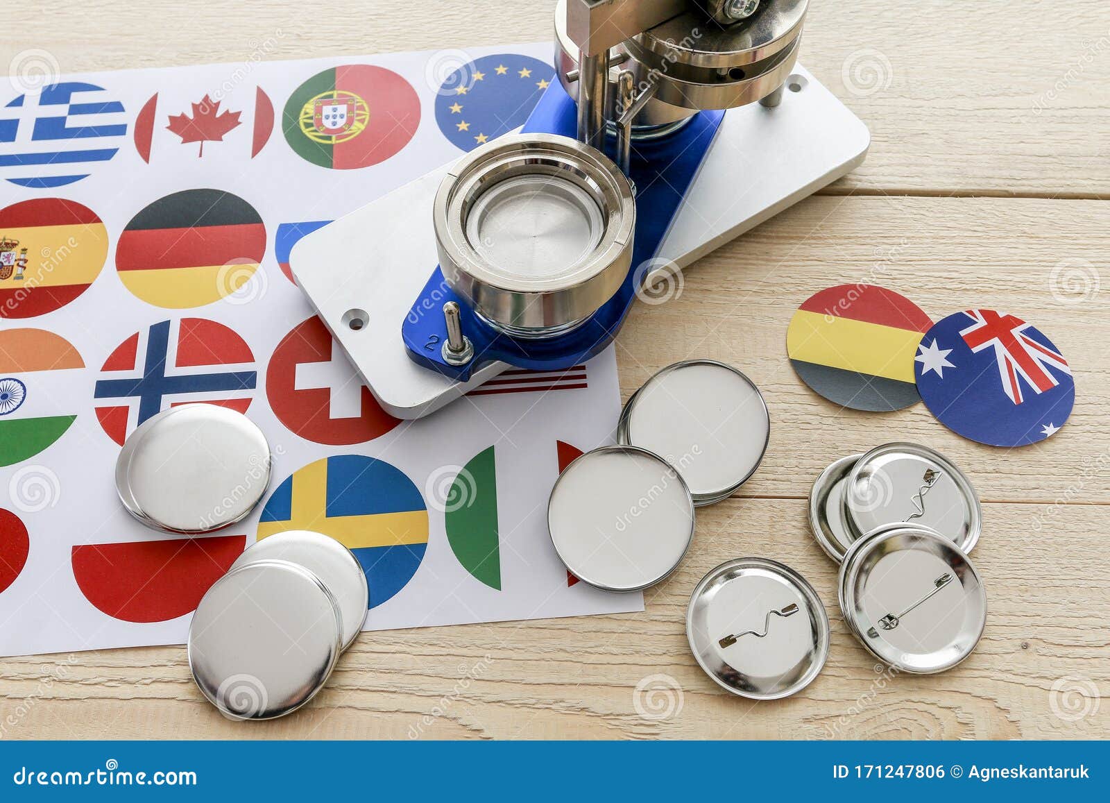 Button Badges Back Parts Stock Photo | CartoonDealer.com #208794606