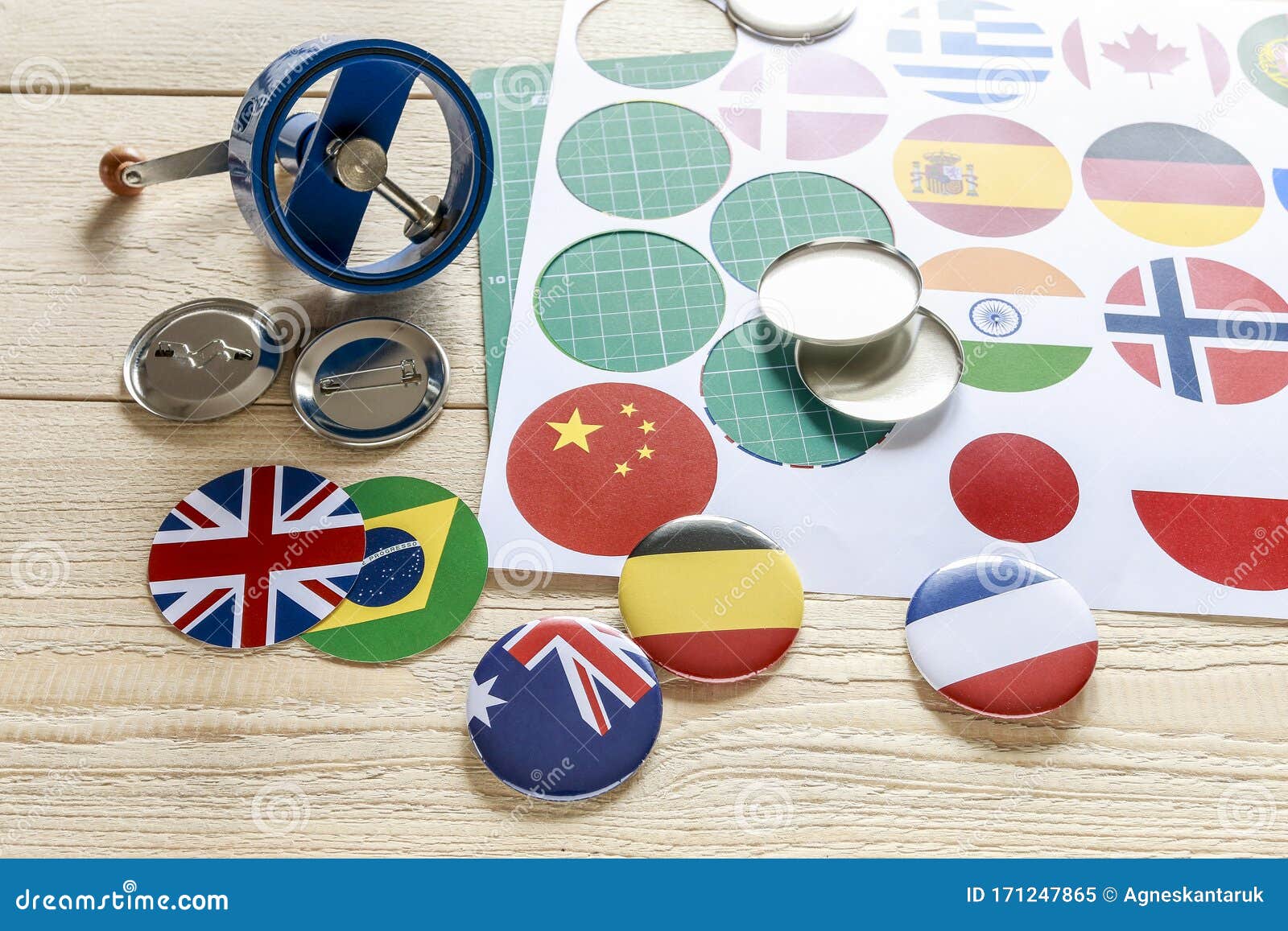 Button Badges Back Parts Stock Photo | CartoonDealer.com #208794606