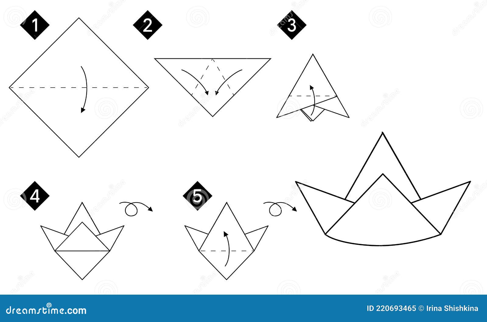 How To Make Paper Pointed Wizard or Witch Hat Stock Vector ...