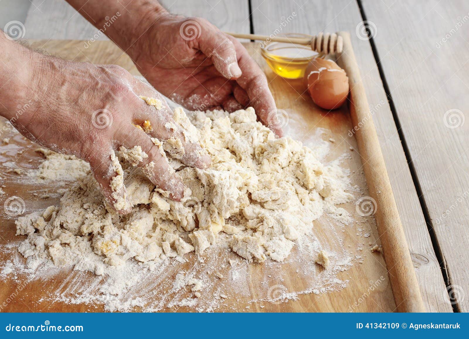 How To Make a Pastry - Step by Step Stock Image - Image of cutting ...