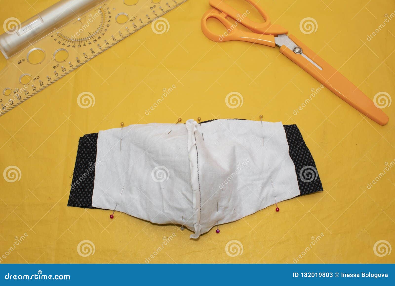 How To Make a Protective Face Mask at Home from Fabric, Step-by-step ...