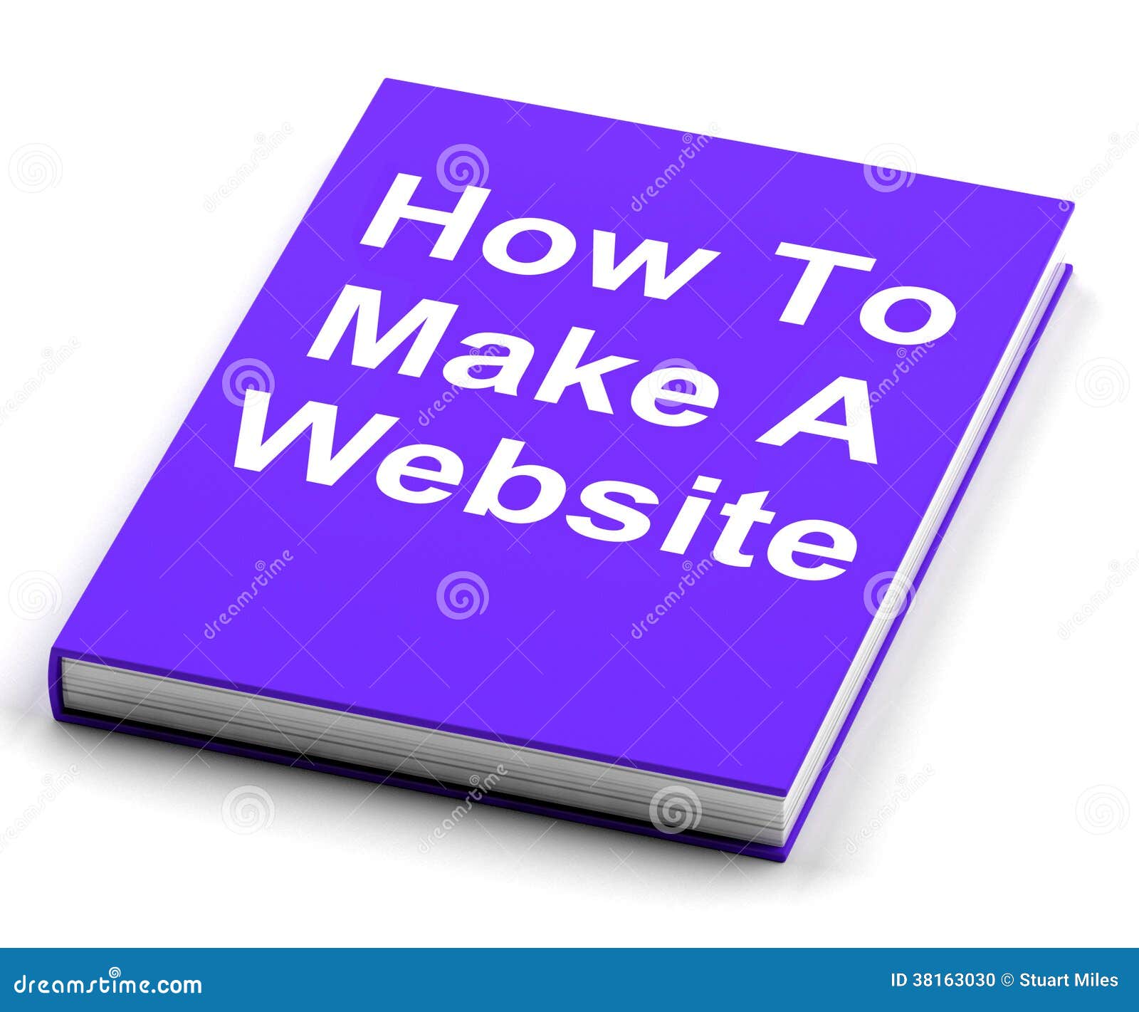 How To Make a Website Book Shows Web Design Stock Illustration ...