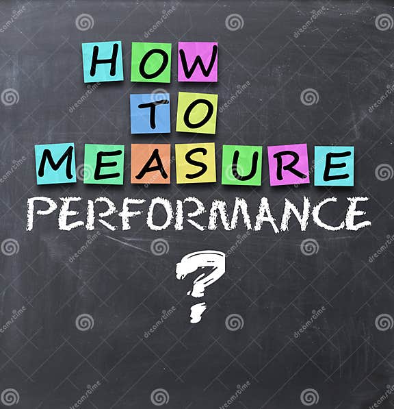 How To Measure Performance Text on Blackboard Stock Image - Image of ...