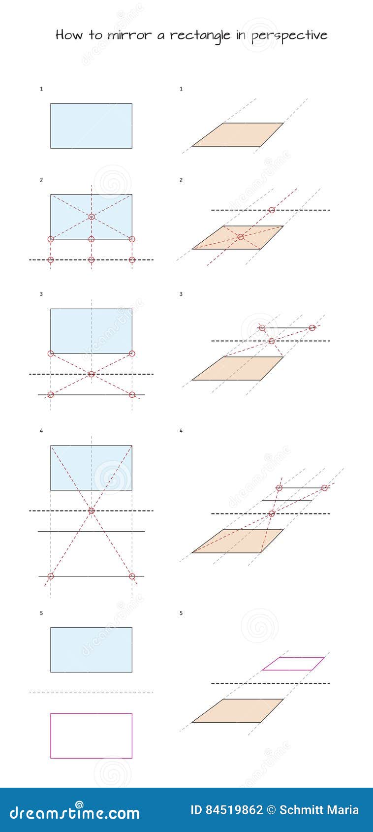 How To Mirror Rectangle Perspective Stock Illustrations – 6 How To ...