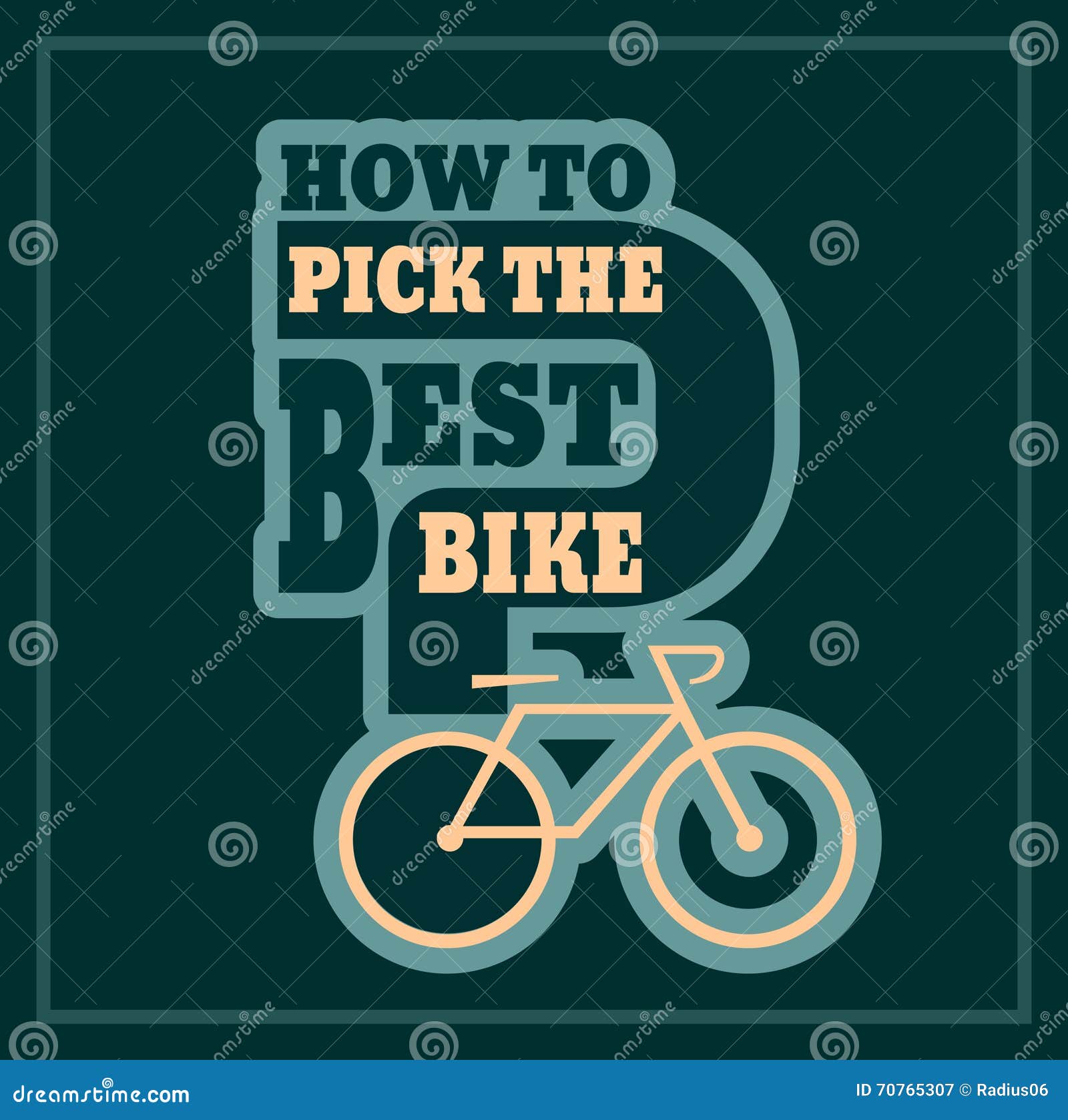 How To Pick the Best Bike Text Stock Illustration - Illustration of ...