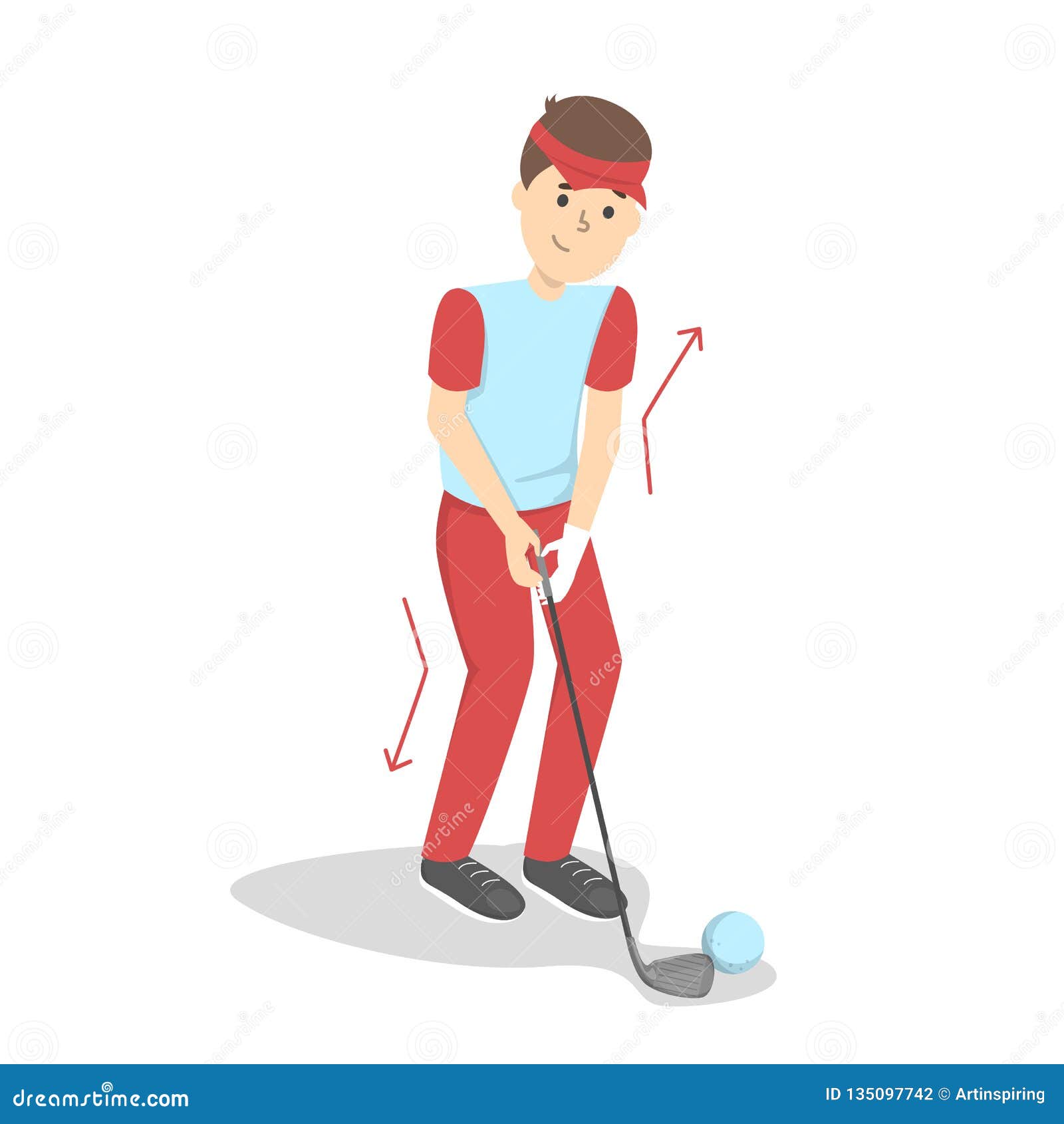 How To Play Golf Guide for Beginners Stock Vector - Illustration of ...