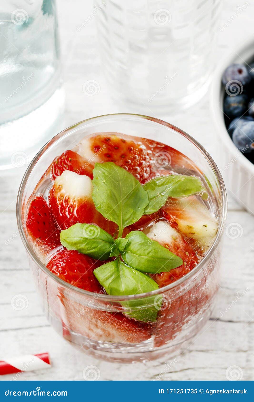 How To Prepare Homemade Strawberry Lemonade, Tutorial Stock Image ...