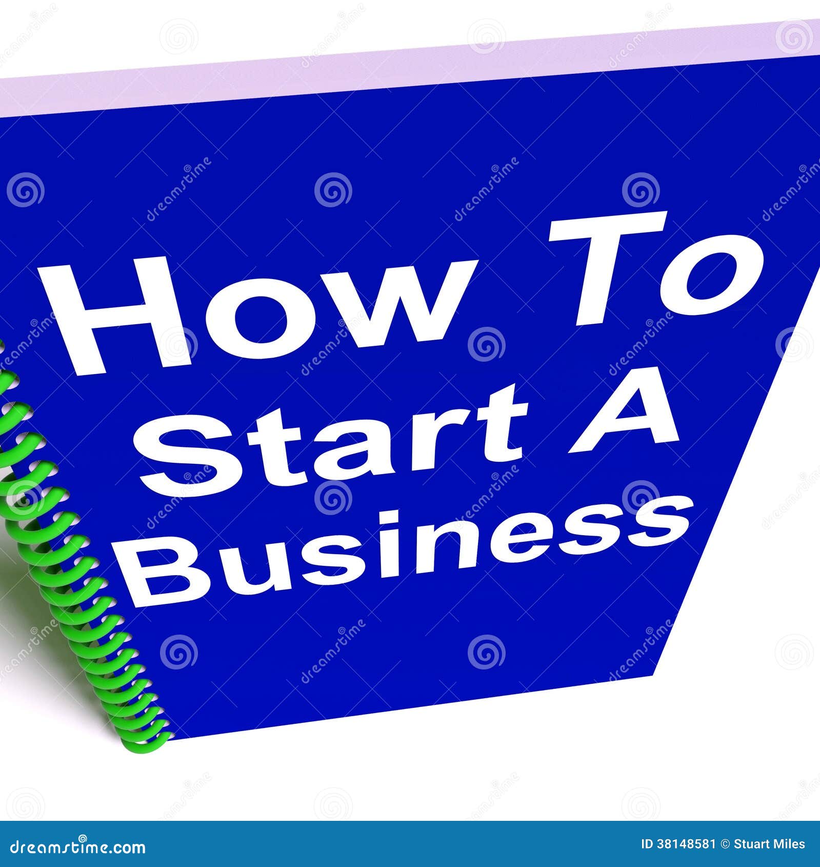 How To Start a Business Shows Starting Strategy Stock Illustration ...