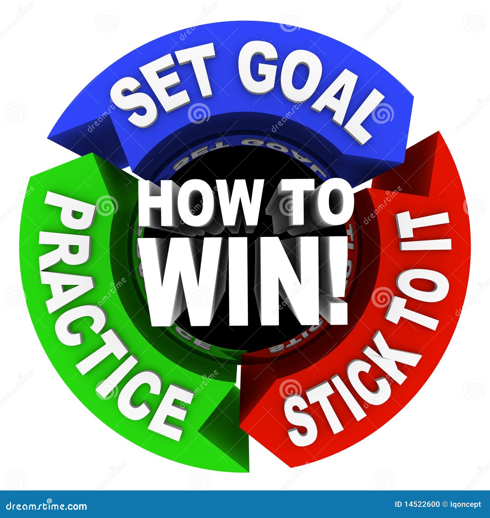 How To Win - 3 Arrows of Advice Stock Illustration - Illustration of ...