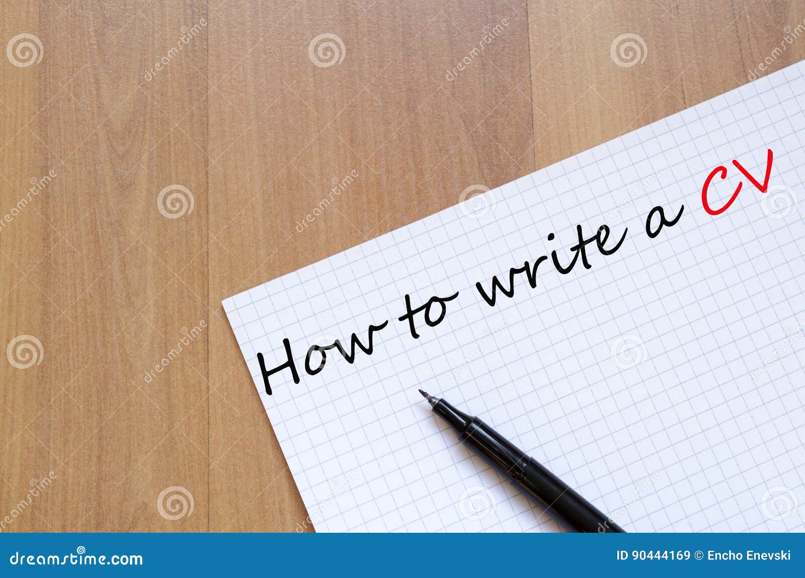 How to write a cv concept stock image. Image of motivation - 90444169