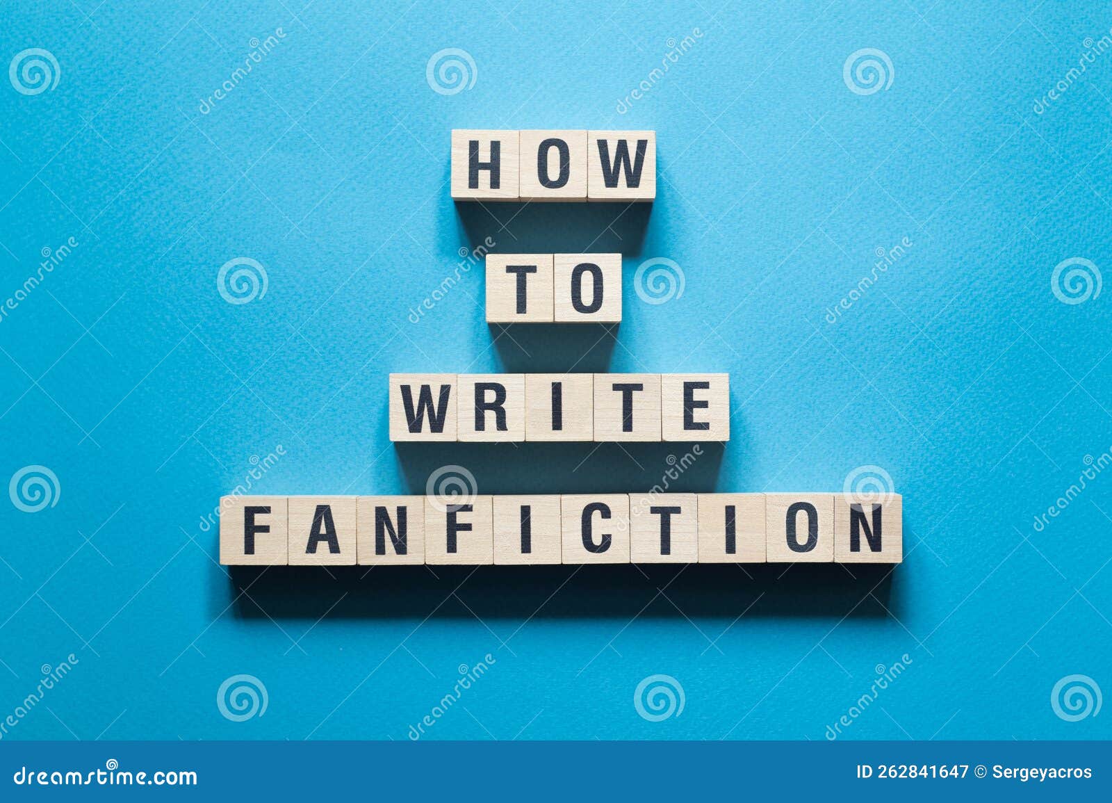 How To Write Fanfiction - Word Concept on Cubes Stock Image - Image of ...