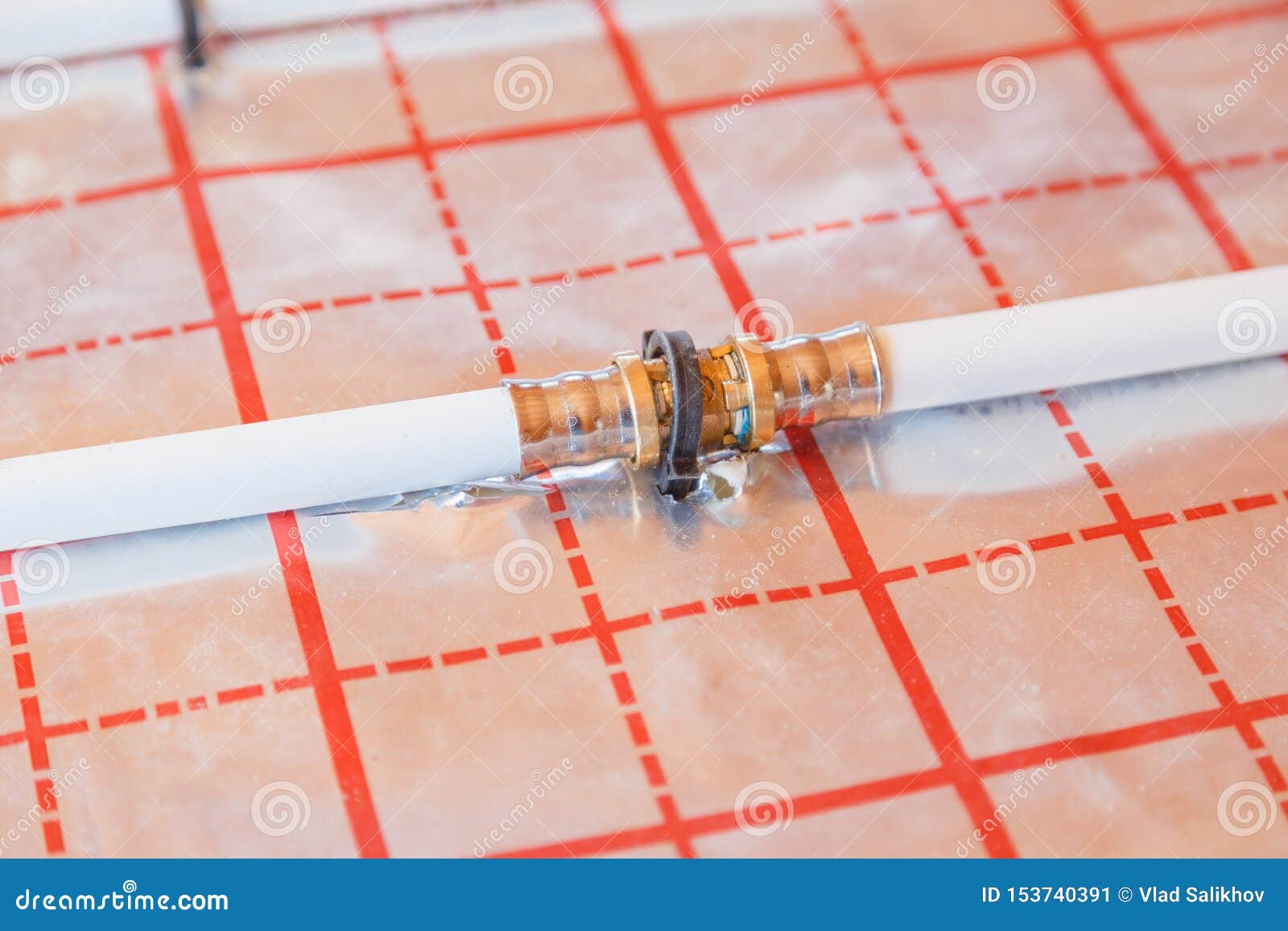 How Tp Fix Drilled Pipe,Heating Pipe Press Connection. Plumbing ...