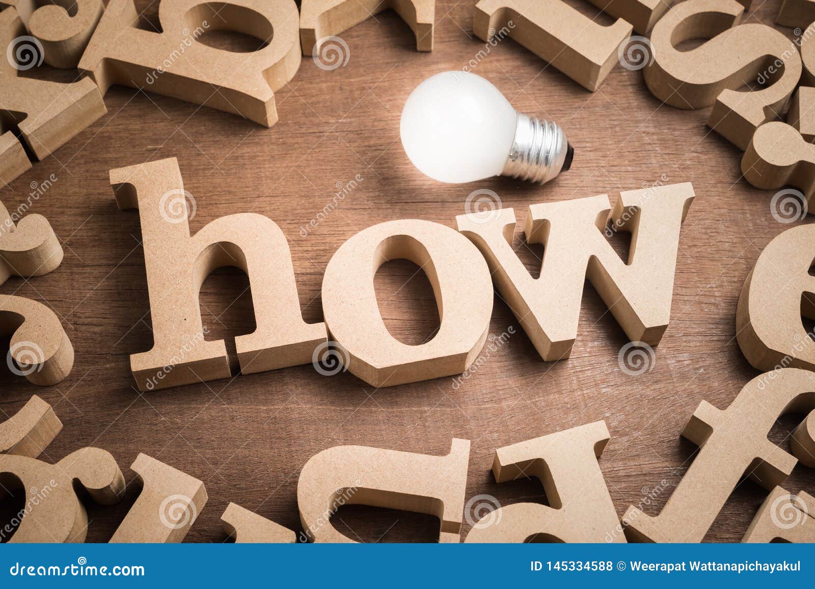 How Wood Word stock photo. Image of examine, guide, info - 145334588