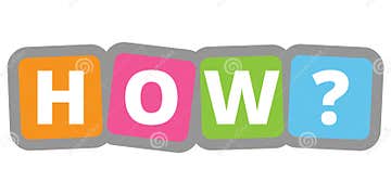 How? stock vector. Illustration of label, questionnaire - 81688948