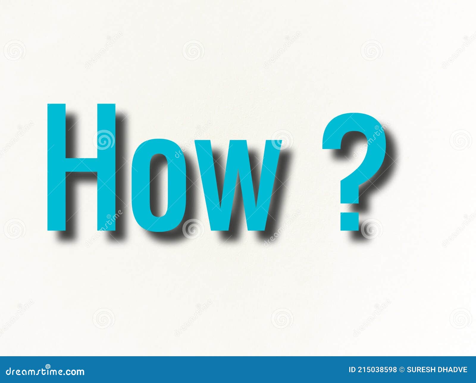 How Word Text 3d Illustration Stock Illustration - Illustration of ...