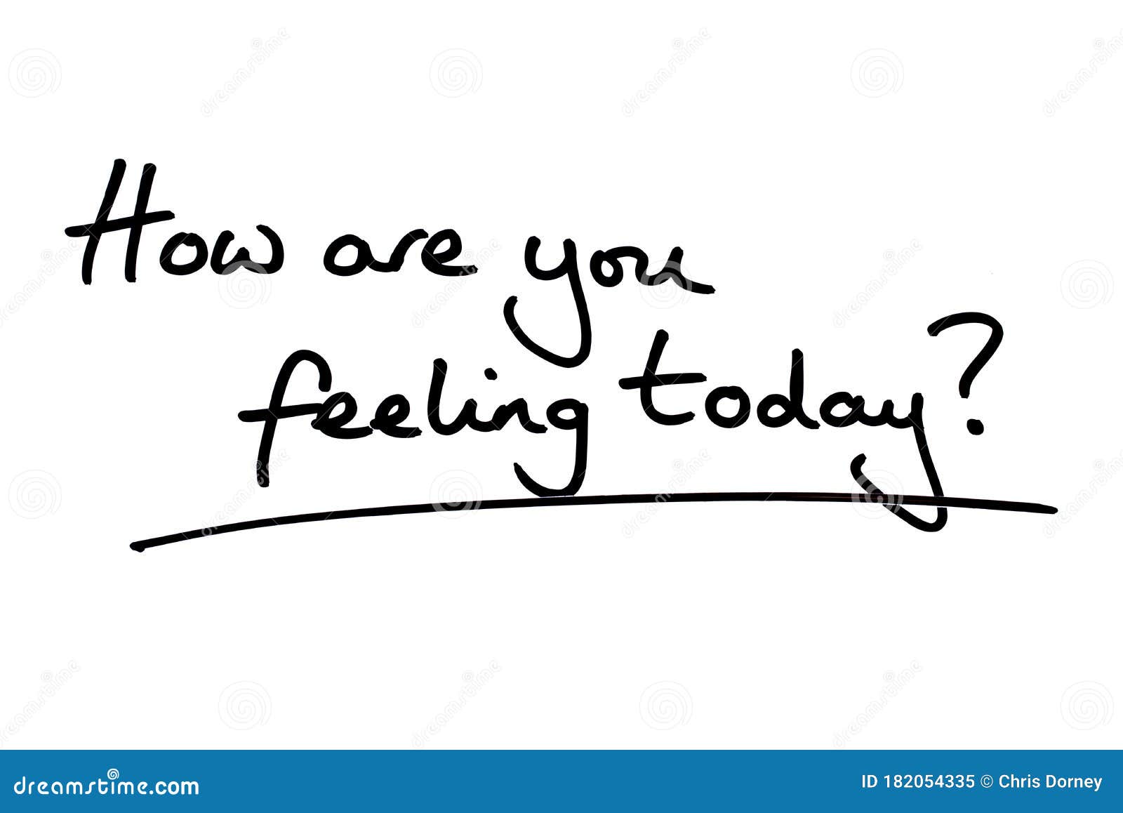 How are you feeling today stock illustration. Illustration of asking ...