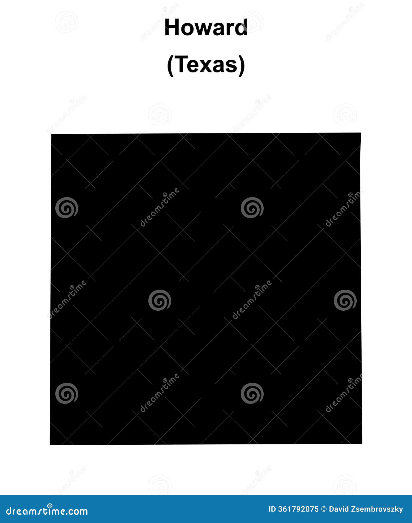 Howard Outline Map Vector Illustration | CartoonDealer.com #387015956