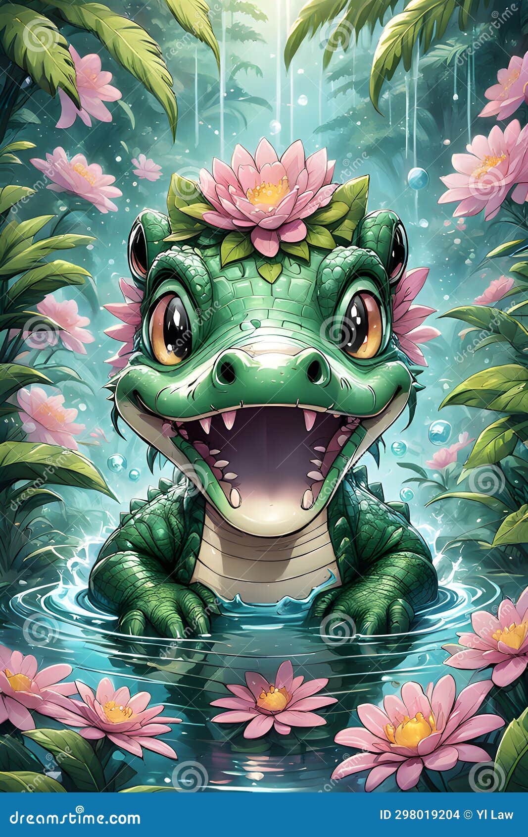 A Howard Robinson a Cute Crocodile in the Amazonas Editorial Stock ...